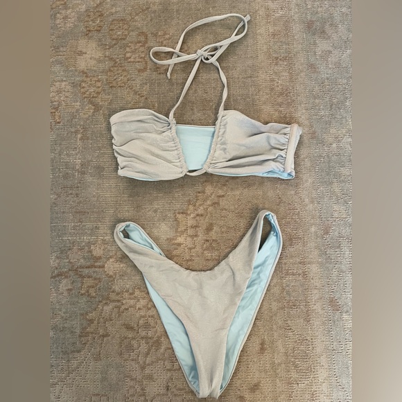 l*space | Swim | L Space Light Blue Shine Multiway Bikini | Poshmark